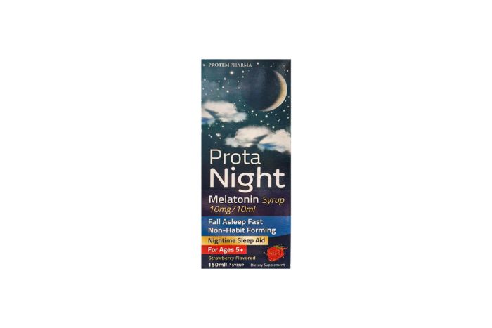 Prota Night[Melatonin] Syrup 150Ml - Target Pharmacy - صيدلية تارجت